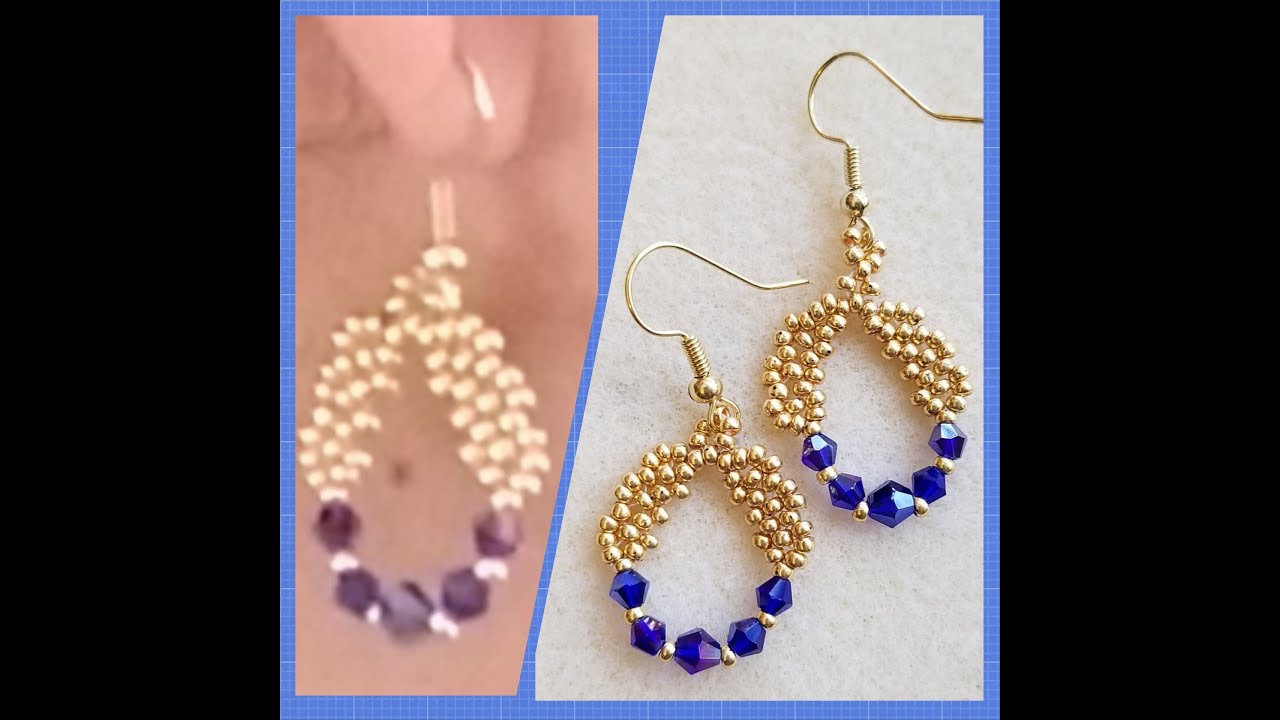 Simple to make Bicone Beaded Earrings DIY Beading Tutorial Beaded ...