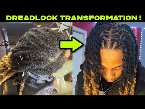 Amazing Dreadlock Transformation - First Retwist In 5 Months - YouTube