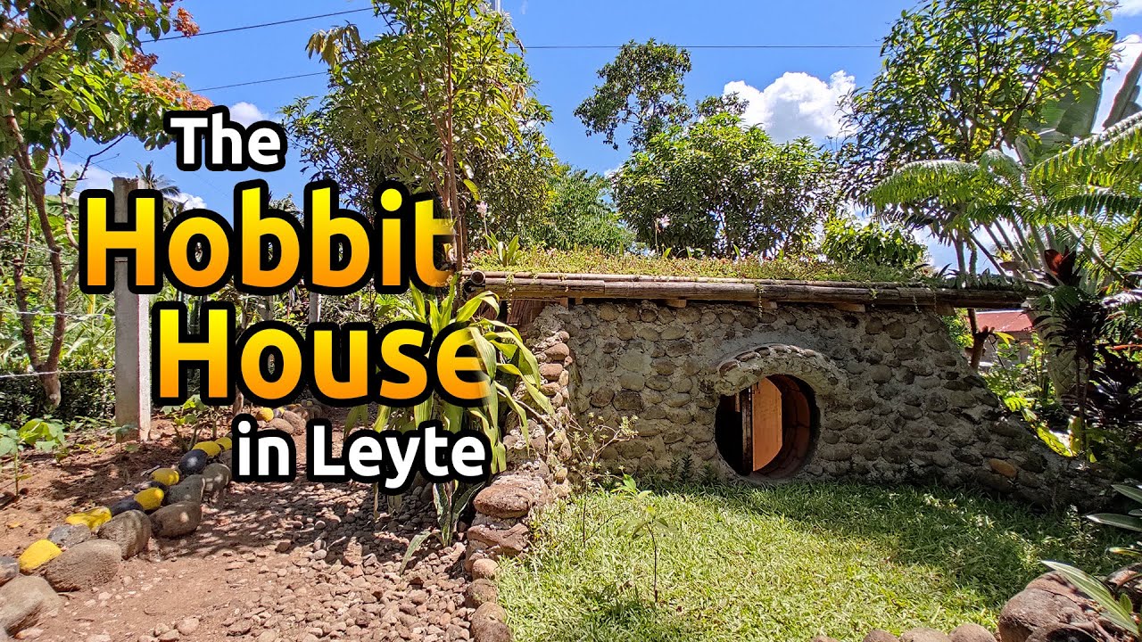 The Hobbit House in Leyte // Low cost hobbit house built within a bee ...