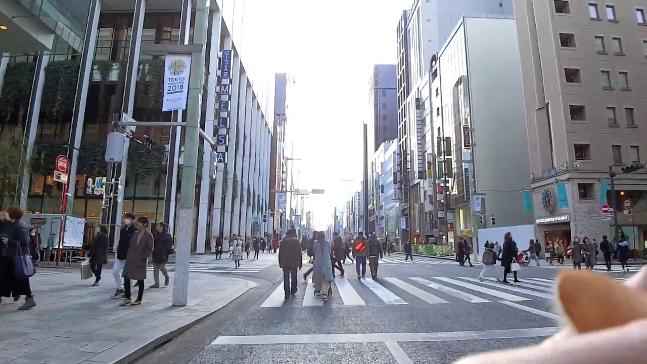 【GINZA#100】From Ginza 1-chome police box to Shiseido 【Course turning ...
