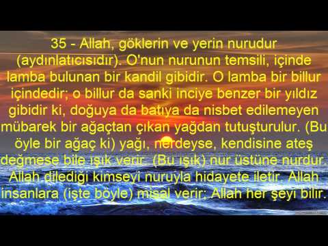 24 NUR SURESİ VE MEALİ KABE İMAMI MAHİR HOCA