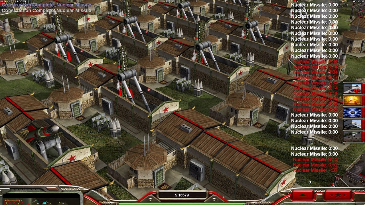 " We have spotted a Nuclear Missile Silo! " CHINA Nuke v 7 HARD Command & Conquer Generals Zero ...
