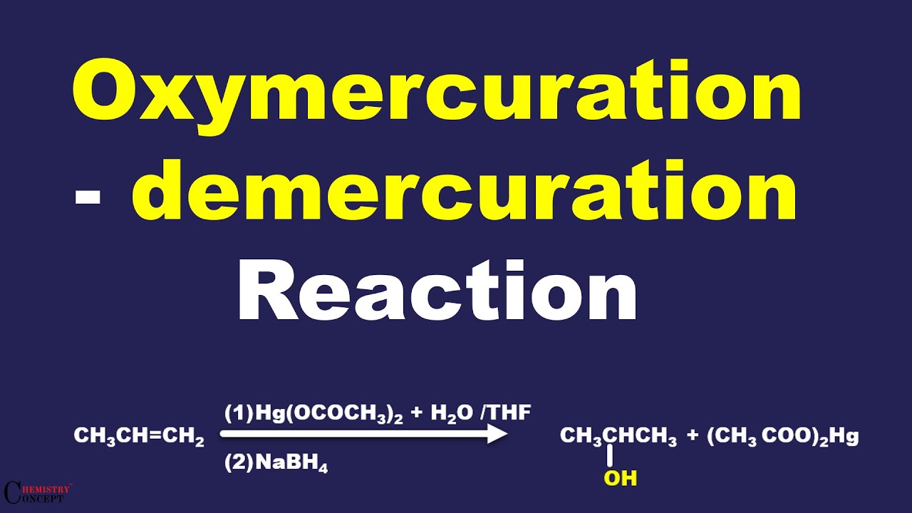 Oxymercuration - Demercuration Reaction mechanism - YouTube