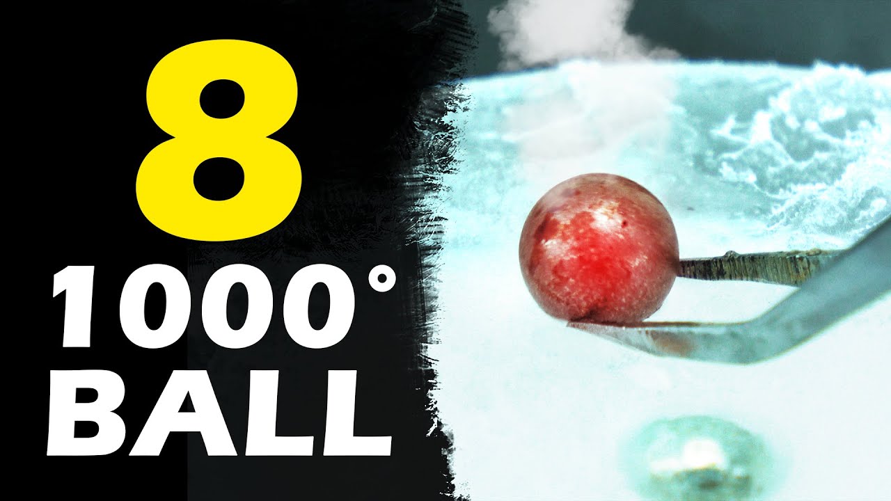 8 AMAZING 1000°c Ball EXPERIMENTS | Hot Metal ball Vs Different Things ...