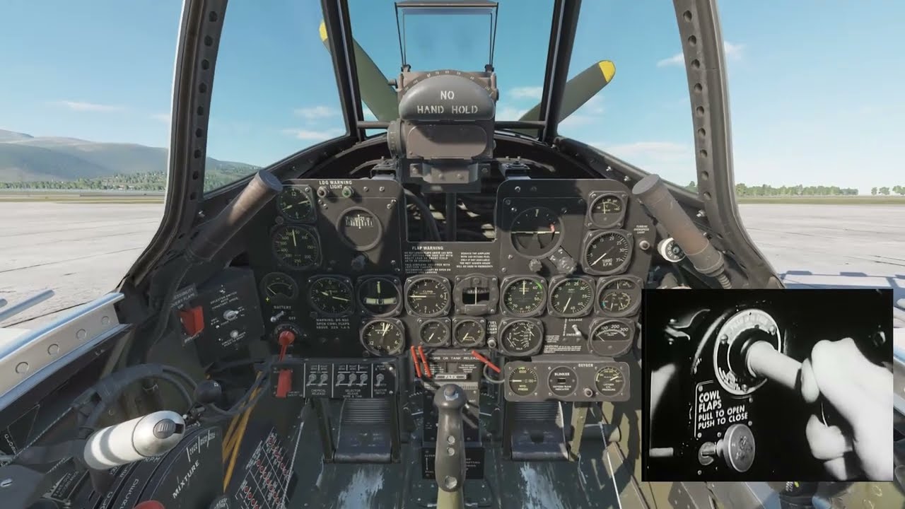 DCS P-47D Cold Start with a 1943 Pilot Training Video - YouTube