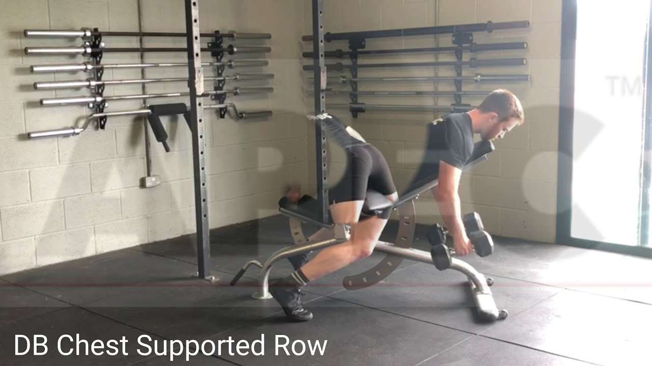 How to do a DB Chest Supported Row - YouTube
