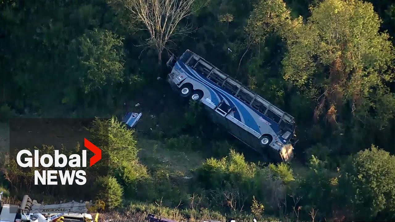New York state bus crash a "mass casualty" incident, at least 2 dead ...