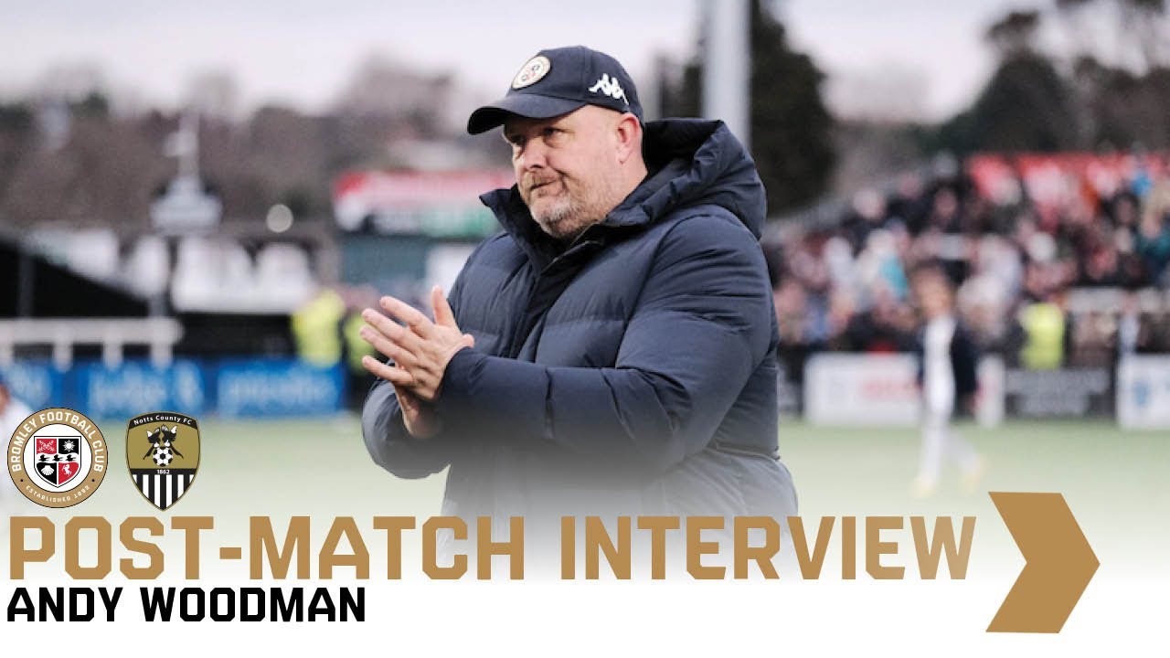 Andy Woodman after Notts County draw - YouTube