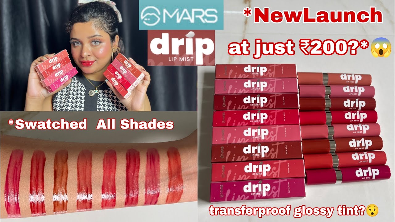 *NEW* MARS Drip Lip Mist All Shades Swatches & Honest Review||Swatches ...