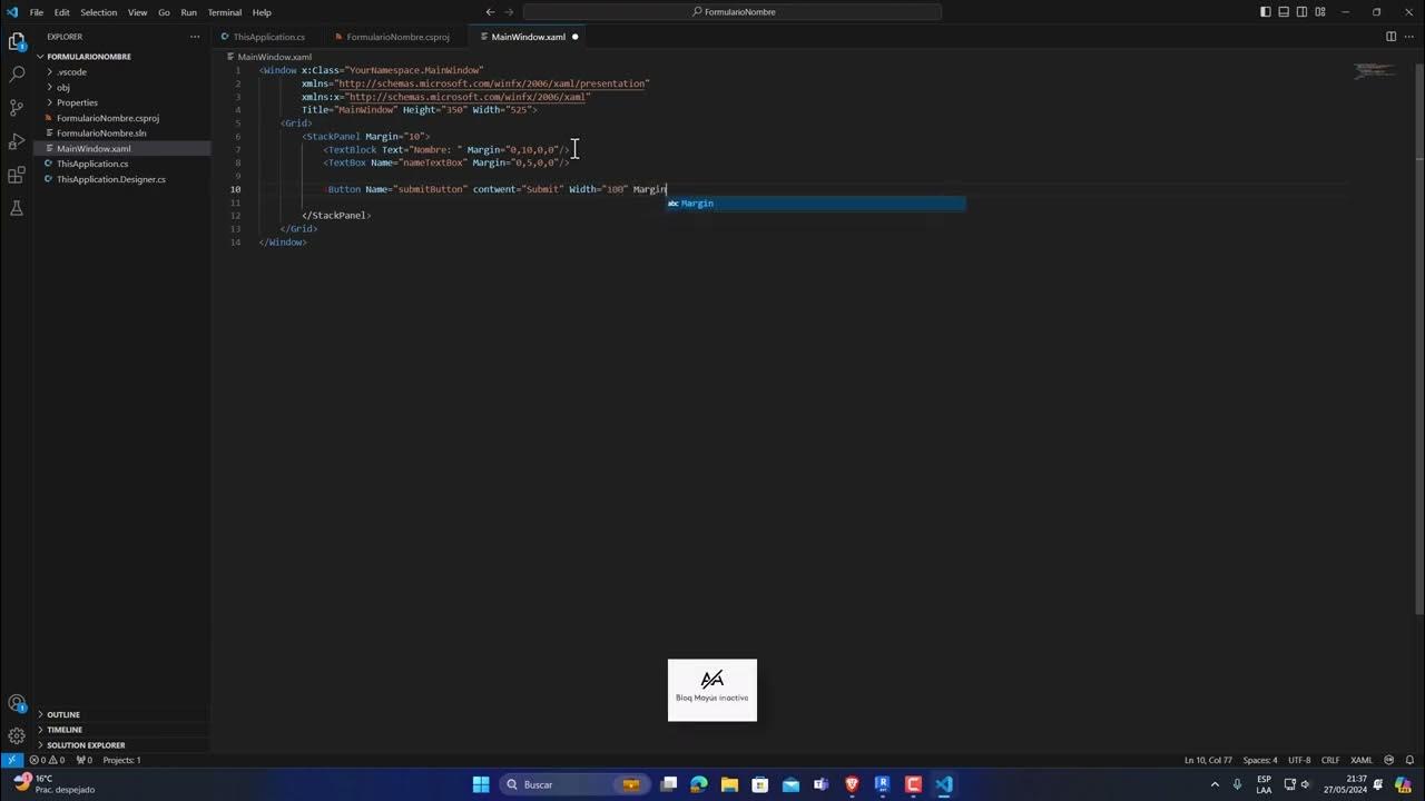 Crear formulario wpf en Revit API 2025 - YouTube