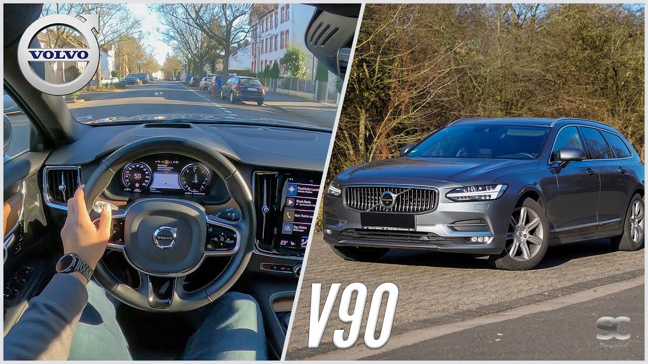 2020 Volvo V90 [D4 AWD | 190 HP] - POV City Test Drive | Sound - YouTube