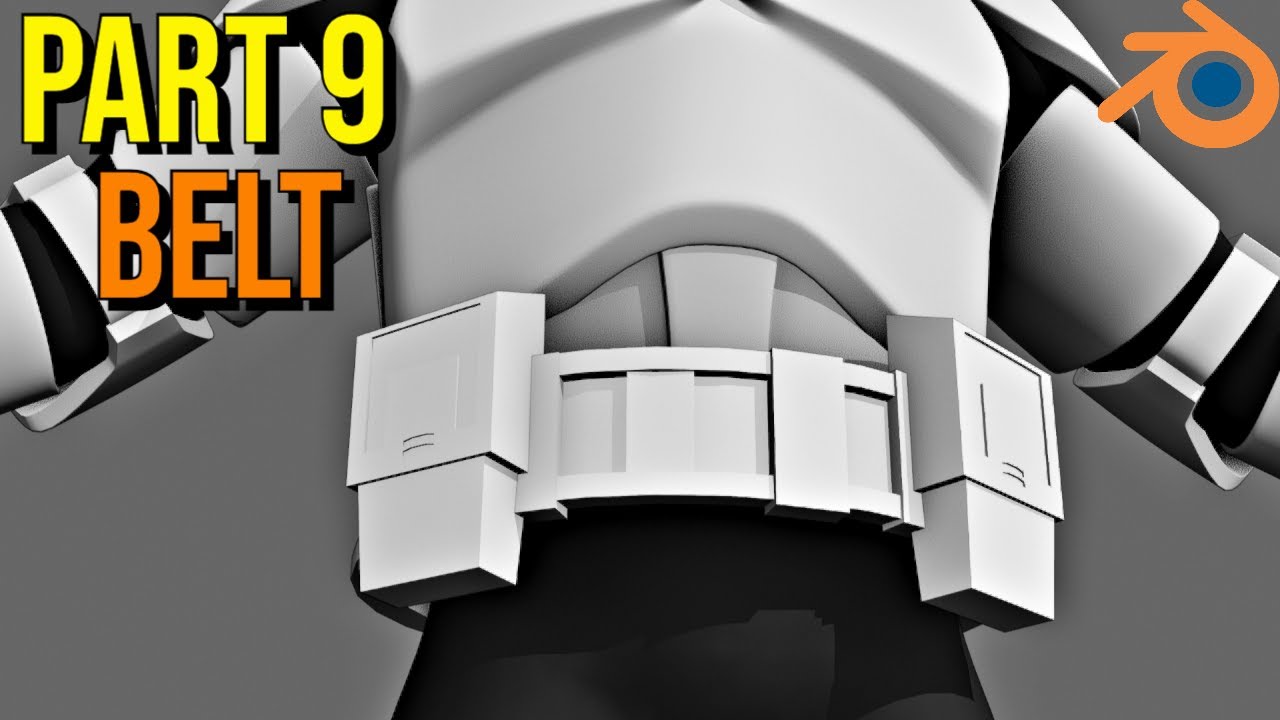 How to Make Clone Trooper Armor in Blender | Part 9 | Main Belt - YouTube