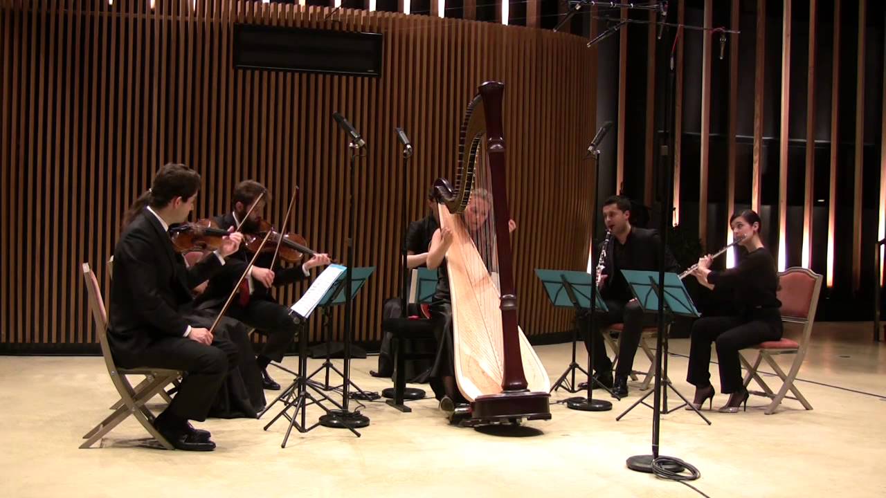 Ravel - Introduction & Allegro (Quatuor Girard, Coline Jaget, Amaury ...