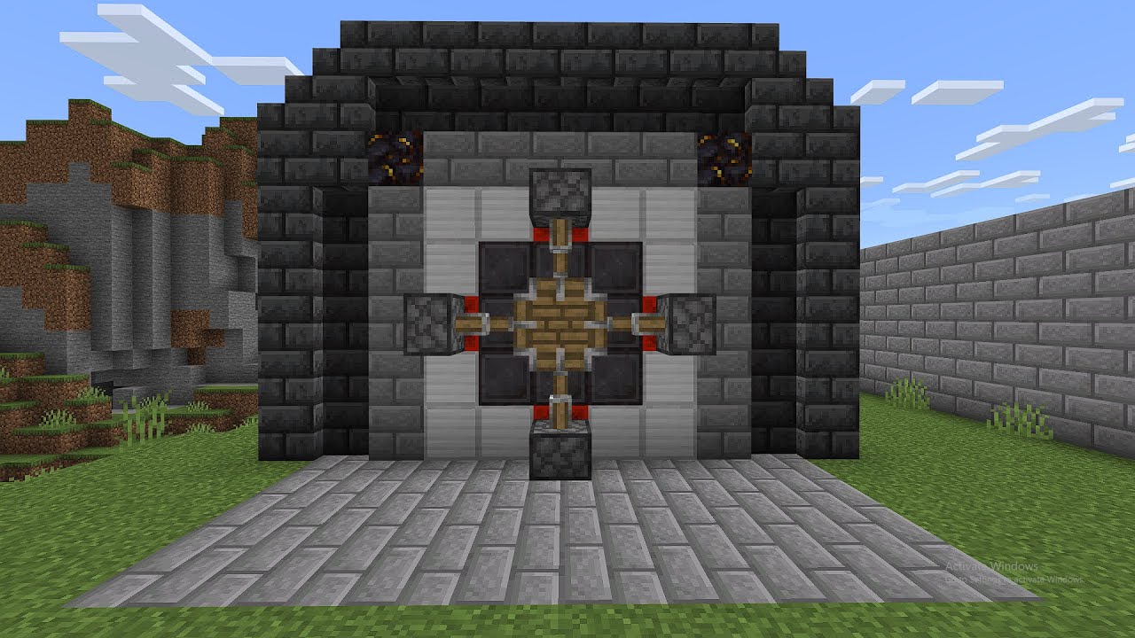 MEGA Vault Door!! Vanilla Minecraft Bedrock - YouTube