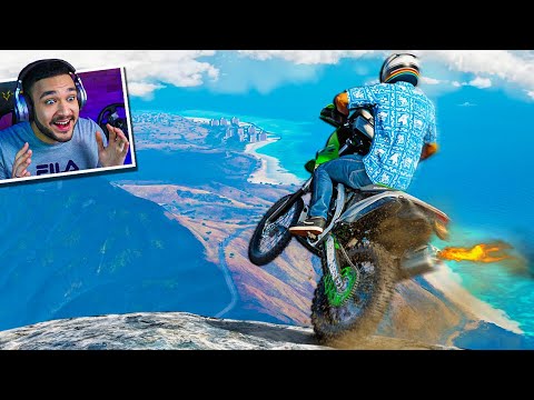 DESCENDO de MOTO o PONTO MAIS ALTO do THE CREW MOTORFEST *VULCÃO*