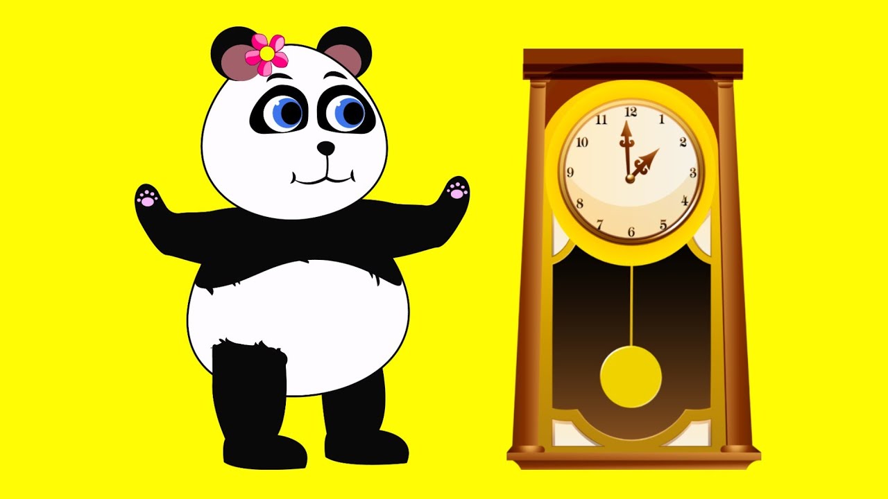 Hickory Dickory Dock PANDA I Kids Songs & Nursery Rhymes - YouTube
