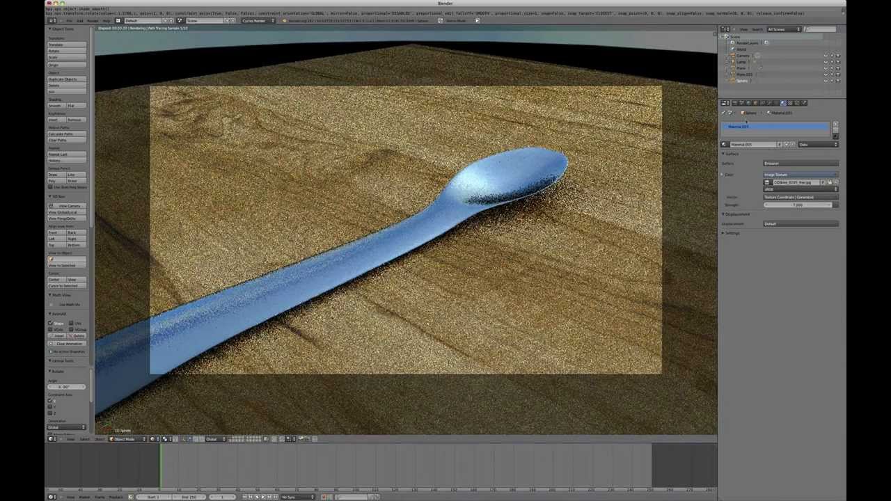 Modeling a spoon in Blender 3D - YouTube