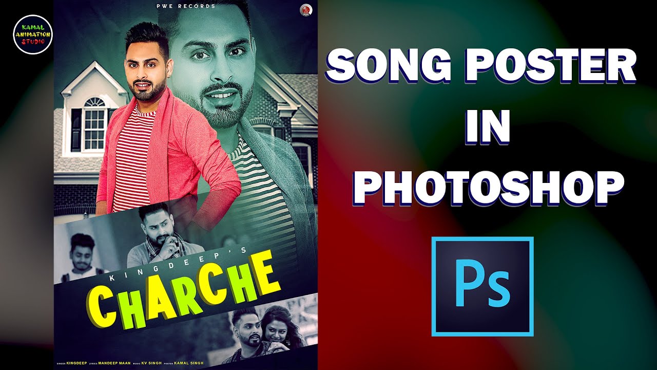 Song Poster in Photoshop | Photoshop Tutorial | How to Make Song Poster ...