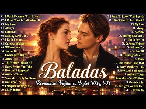 Las Mejores Baladas En Ingles De Los 80 y 90 - Mix Romanticas Vietjtas En Ingles 80's