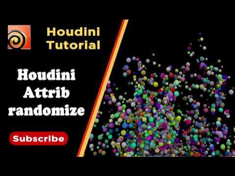 Randomize the Particle size in Houdini/ Houdini pscale/ Houdini attribrandomize - YouTube