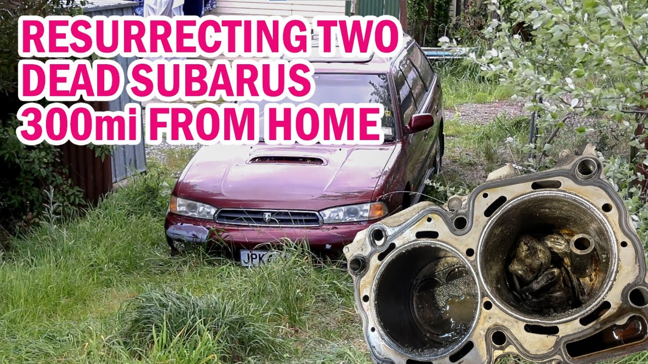 Resurrecting 2 dead Subarus, and driving them both 300 miles home - YouTube