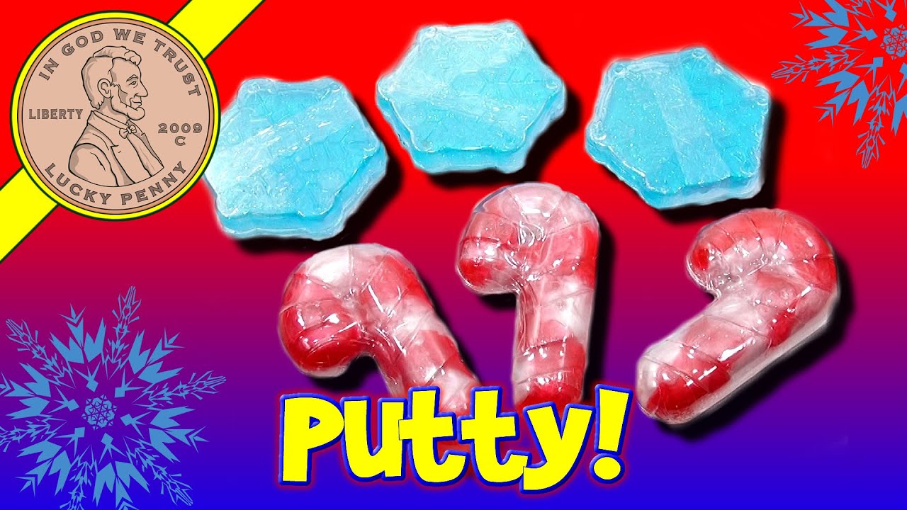 Christmas Holiday Snowflake Putty & Candy Cane Putty Toysmith I Stretch ...
