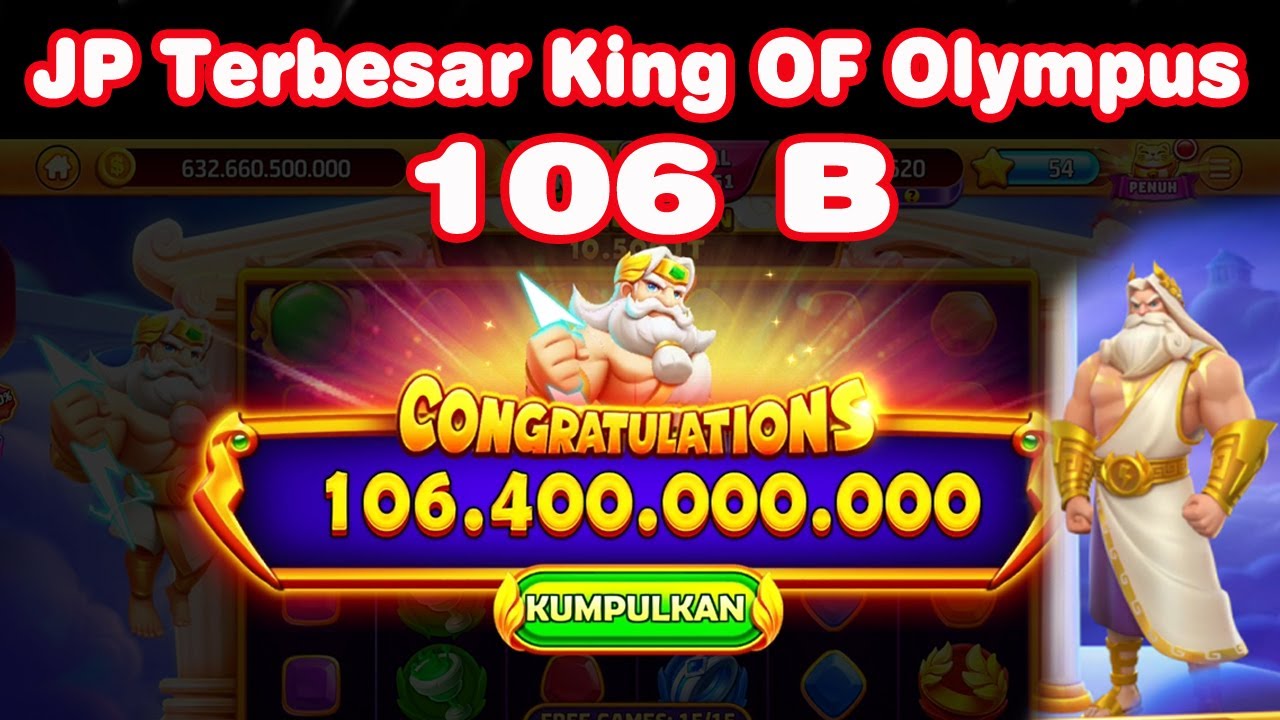 JACKPOT KAKEK ZEUS RATUSAN B - KING OF OLYMPUS - YouTube