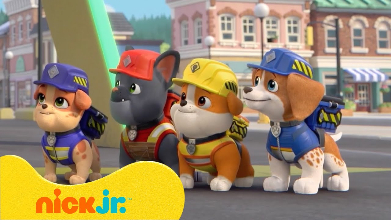 The Crew Builds a Super Car Wash! 🧼 | Rubble & Crew | Nick Jr. UK - YouTube