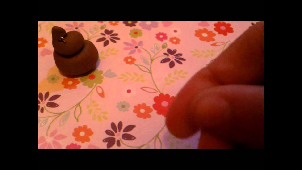 How to Make a Poop Charm with Polymer Clay - YouTube