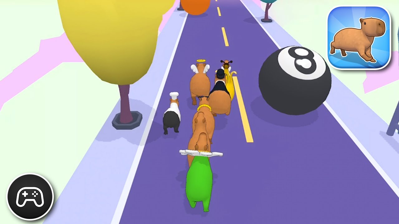 Capybara Rush - Gameplay Walkthrough Part 5 - Racing Game Levels 32-37 ...