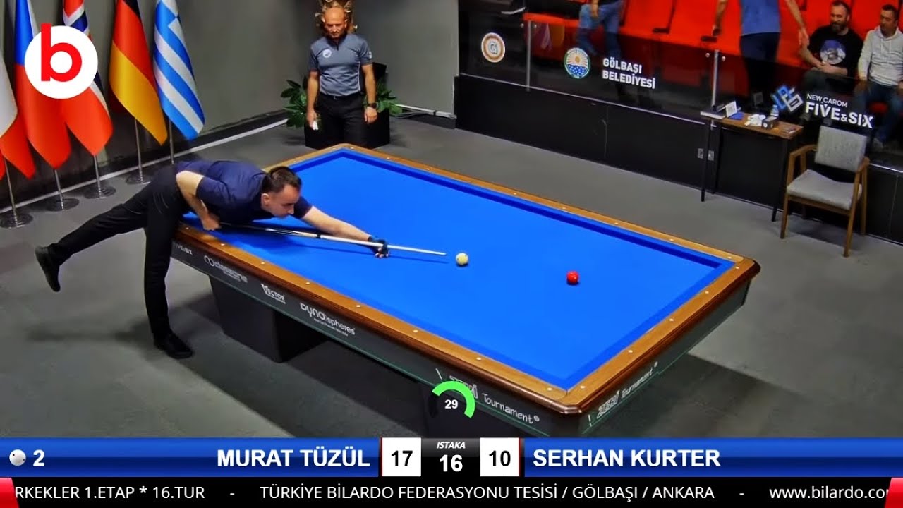 MURAT TÜZÜL vs SERHAN KURTER | 1.ETAP 3 BANT BİLARDO ŞAMPİYONASI ANKARA ...