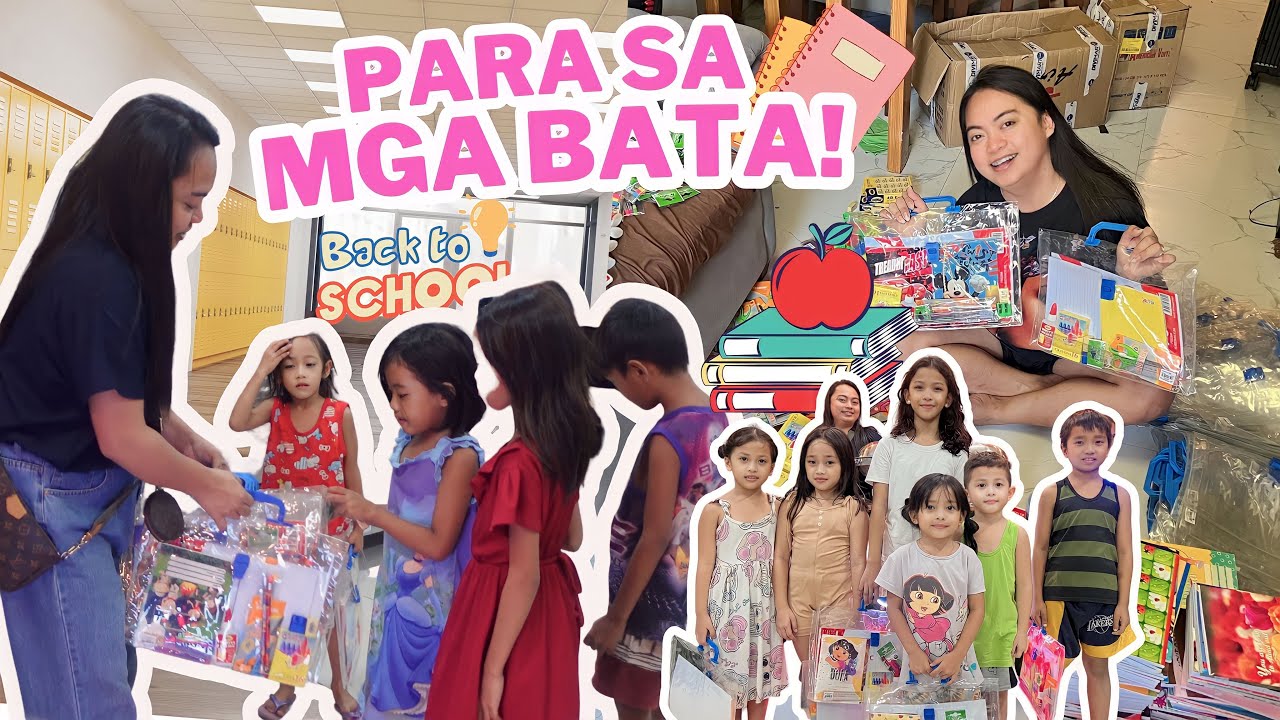 NAMIGAY NG SCHOOL SUPPLIES! (PARA SA MGA BATA!) - YouTube