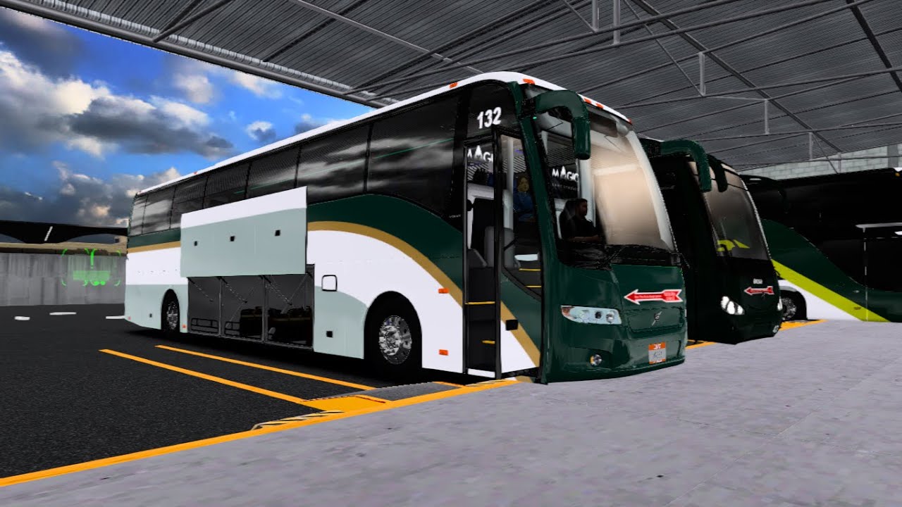 Flecha Roja / Volvo 9700 Luxury /Santiago Tilapa-Toluca /Mapa Mexico ...