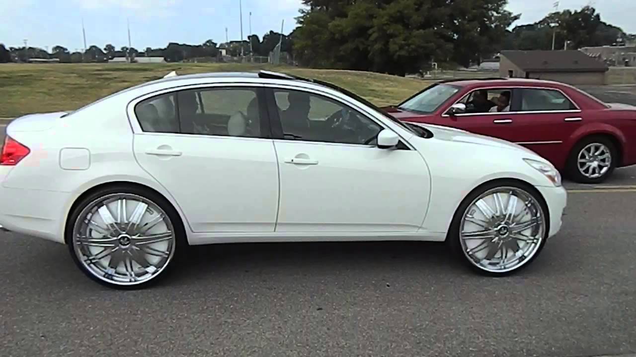 Trey's Infiniti G37X on 26" Dub Floaters and Buick Lacrosse on Starr ...