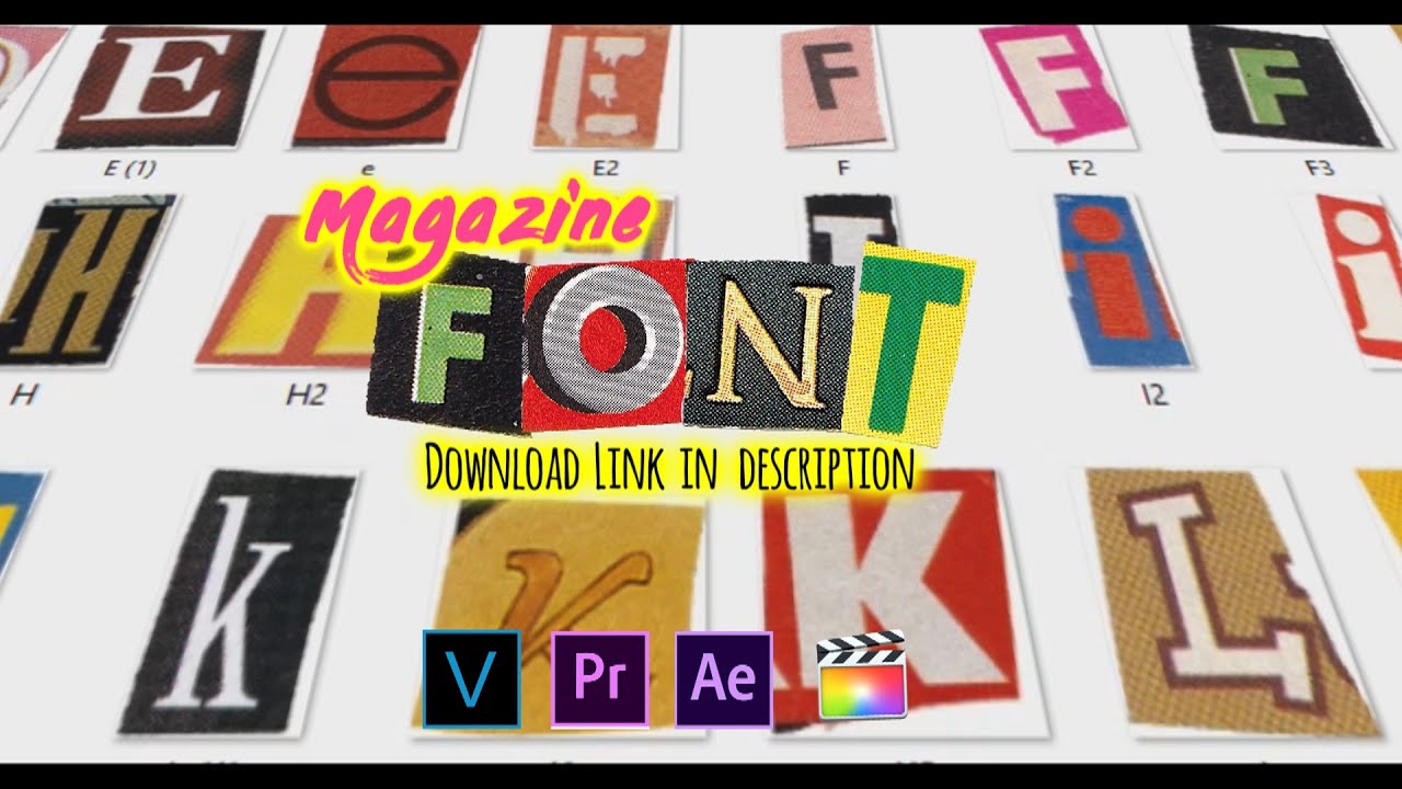 Magazine font download png | svp | premiere,after effects,fcp - YouTube