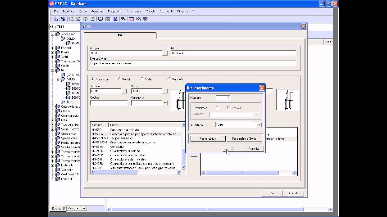 FP PRO - Tutorial - Impostazioni parametriche database.avi - YouTube