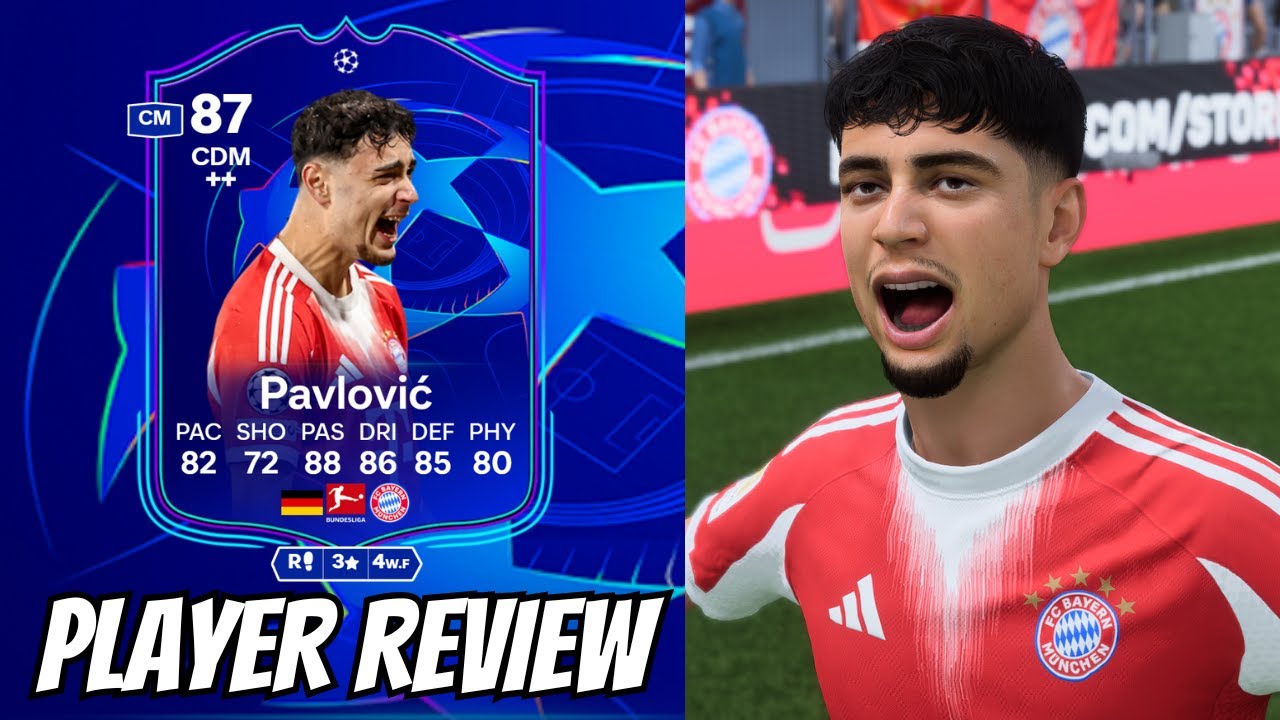 POTENTIAL UPGRADES!👀 87 UCL PRIMETIME Pavlovic PLAYER REVIEW EA FC 26 ...