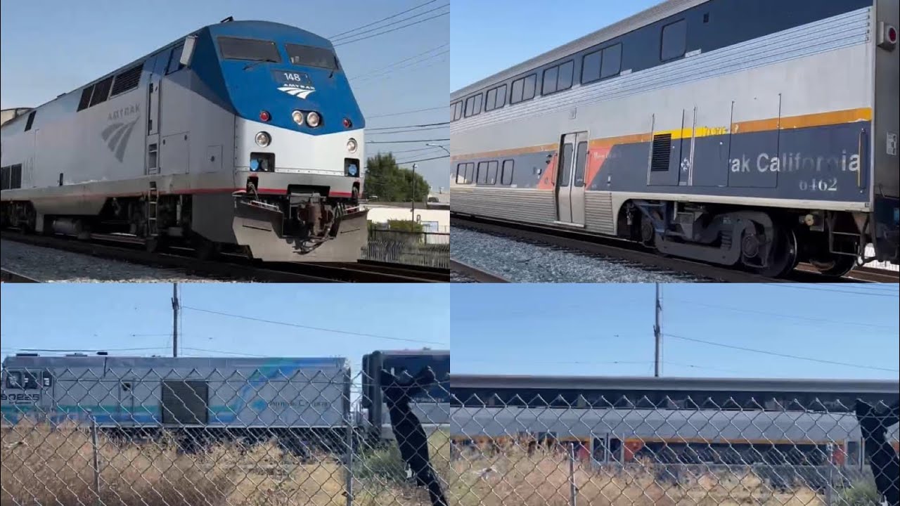 9-8, and 9-17-24 Railfanning Van Nuys Ft P42DC, and F40 NPCU - YouTube