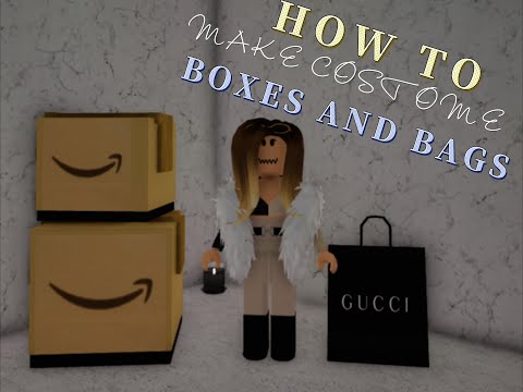 HOW TO MAKE CUSTOM BOXES AND BAGS IS BLOXBURG!!! - YouTube
