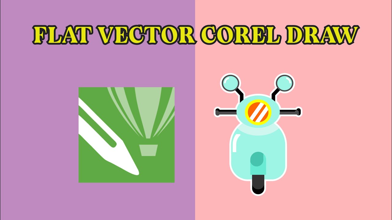 FLAT DESIGN VECTOR COREL DRAW | GRAPICH DESIGN BY COREL DRAW | TUTORIAL ...