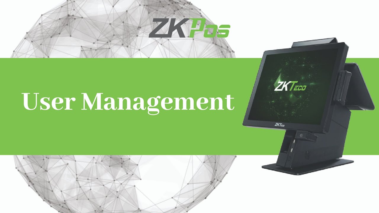 User Management in ZKTeco Restaurant POS Software - YouTube
