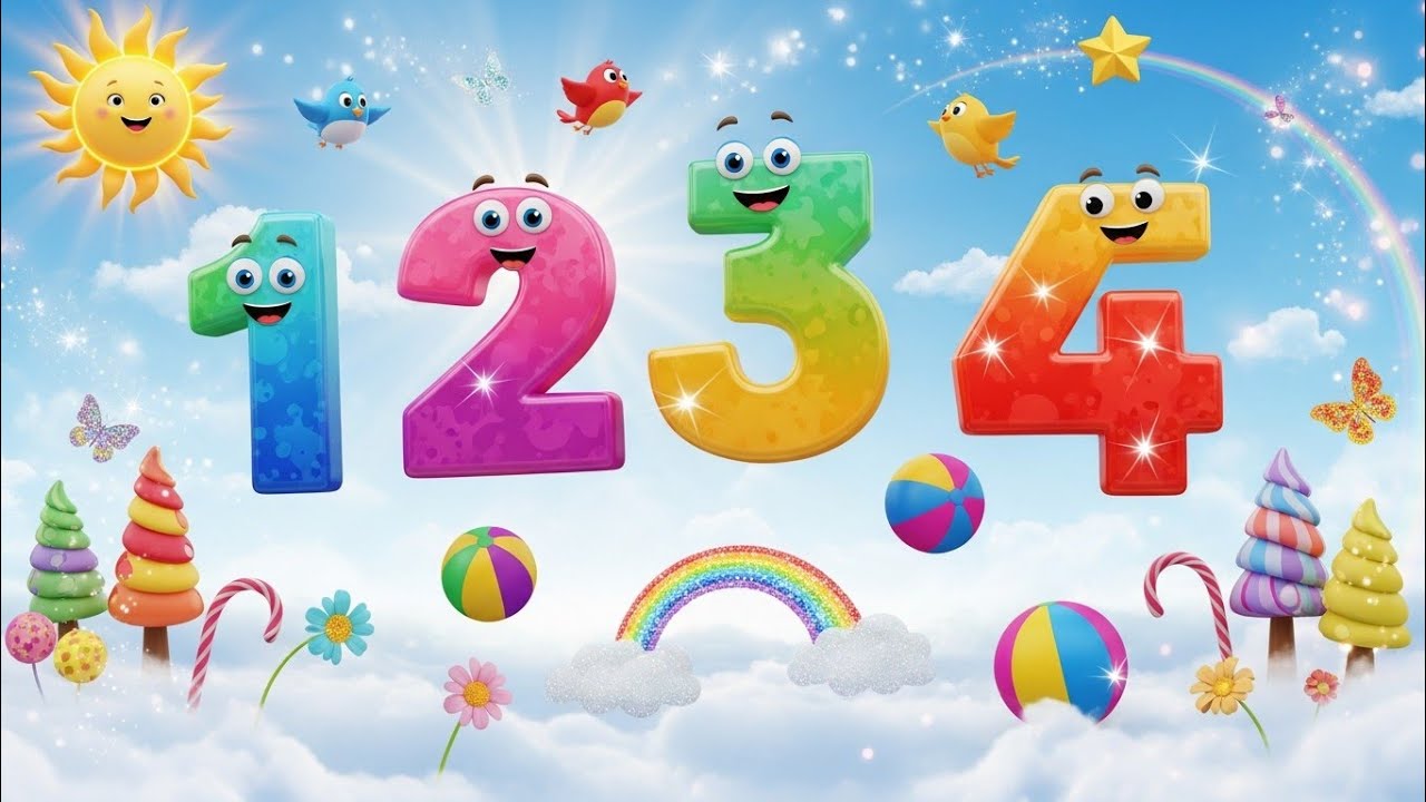 🔢 1 to 5 Counting Song for Kids 🎶 | Learn Numbers with Fun Rhyme ...