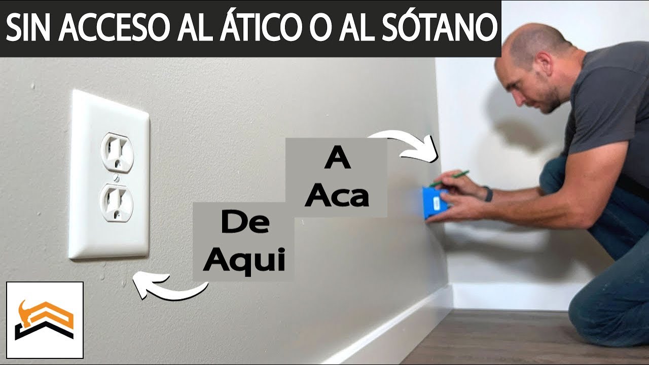 Cómo Añadir Un Enchufe A Una Pared Terminada - YouTube