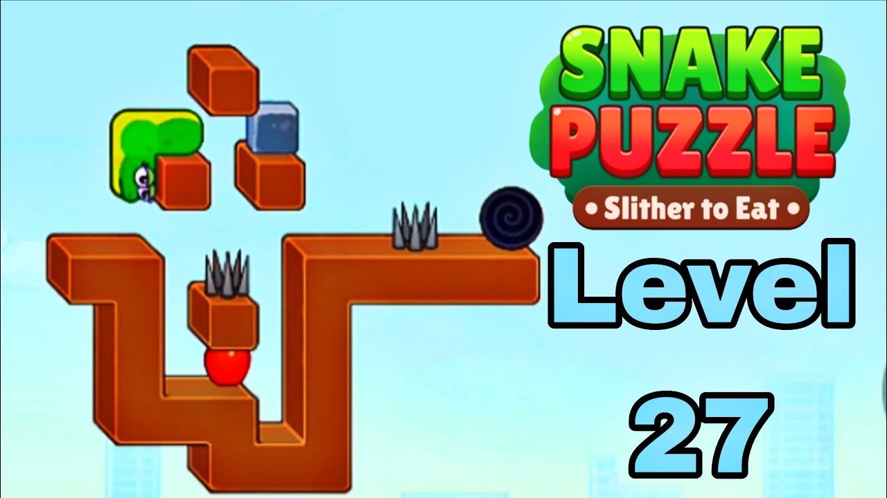 Snake Puzzle Slither to Eat level 27 / walkthrough game - YouTube