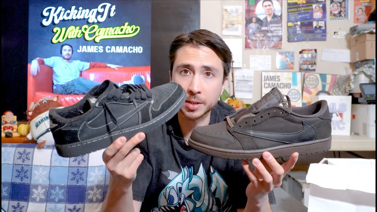 Travis Scott Air Jordan 1 Velvet Brown and Phantom Comparison | James ...