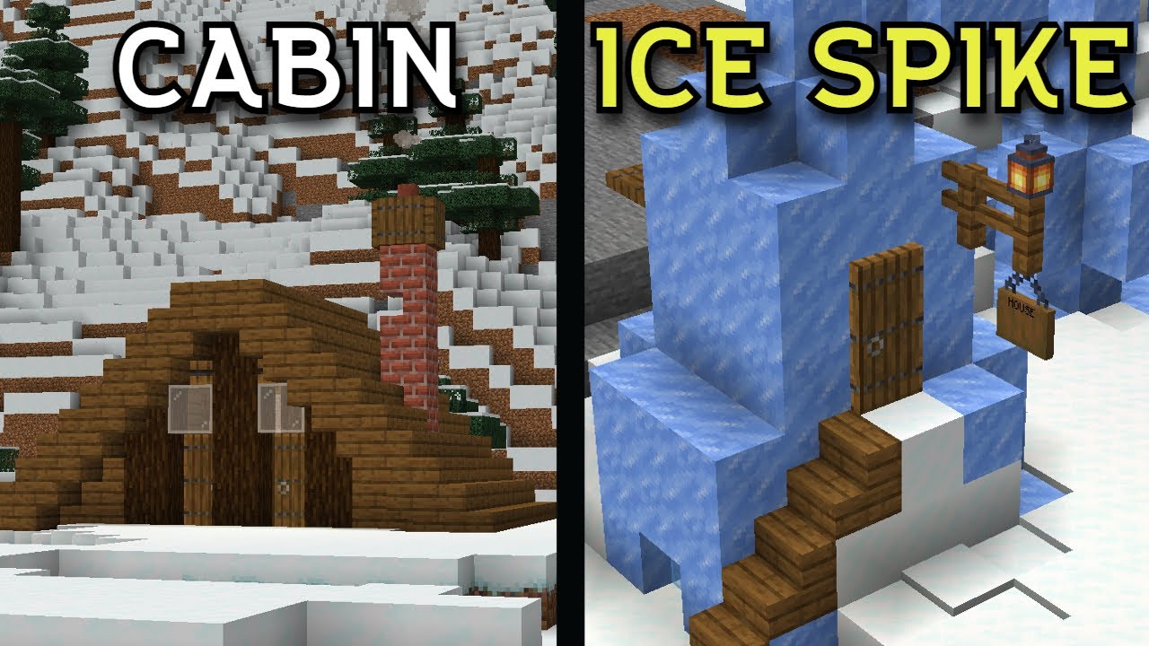 Minecraft | 4 Simple Starter Bases for WINTER! - YouTube