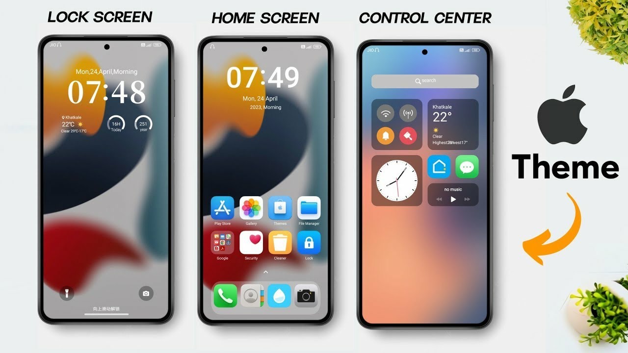 New iOS 16 Pro Theme for Redmi, Poco & Xiaomi Phones | iOS 16 Theme for ...