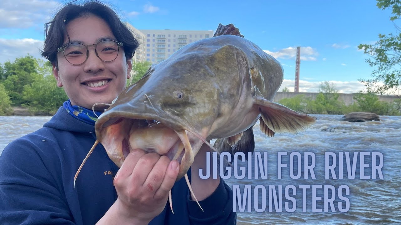 HOW TO : CATCH Catfish on LURES!!! (Fishing the MUDDY JAMES RIVER ...