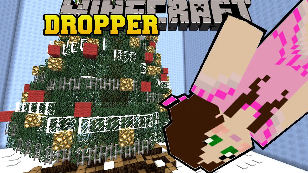 Minecraft: DIVING INTO A CHRISTMAS TREE! - TALLCRAFT DROPPER - Custom ...