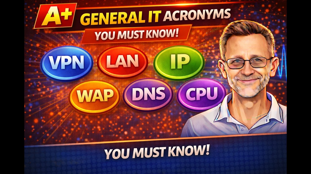 🖥️ CompTIA A+ General IT Acronyms You Must Know! - YouTube